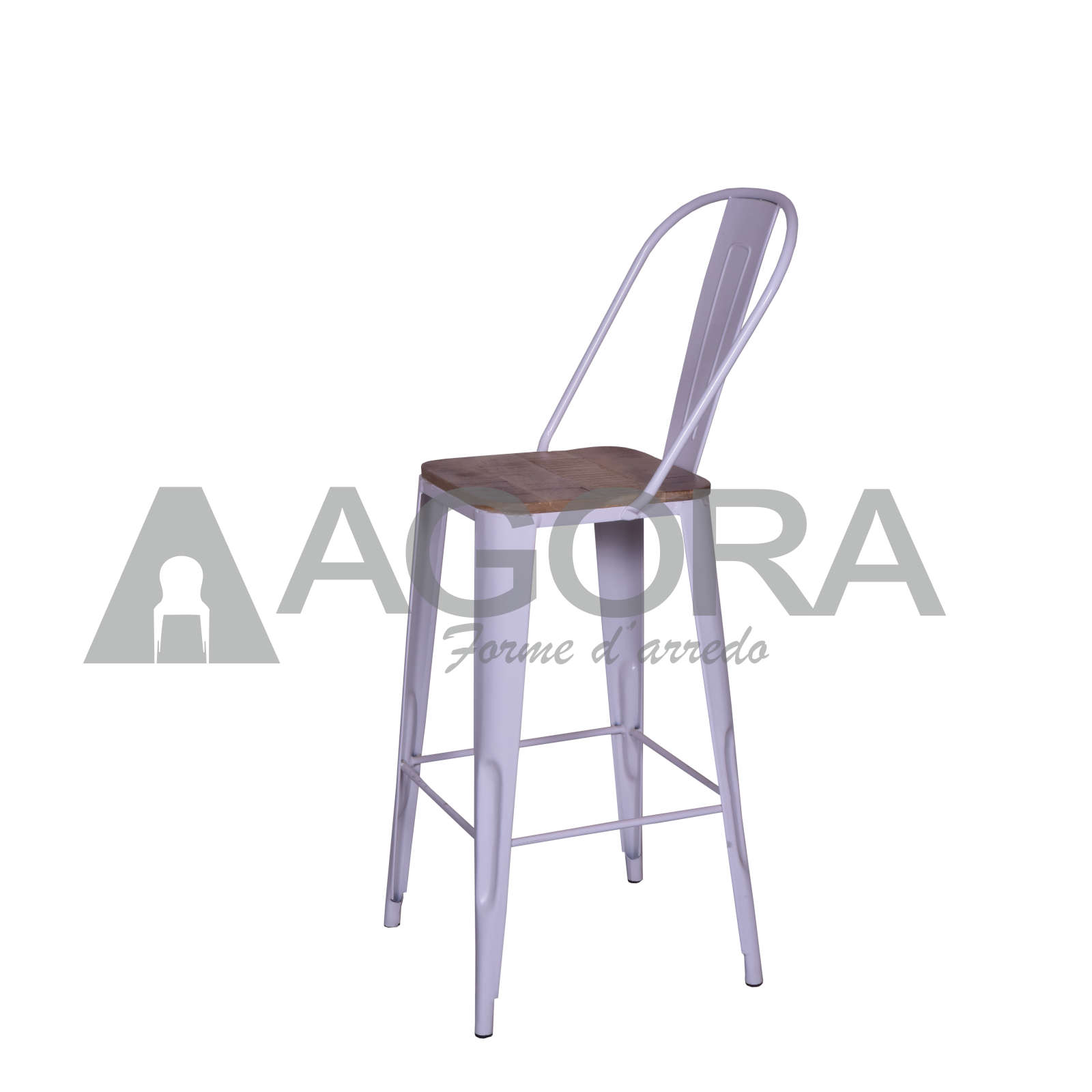 Agorà Sgabello Patio Bianco - Nuovo Ambiente Arredamenti