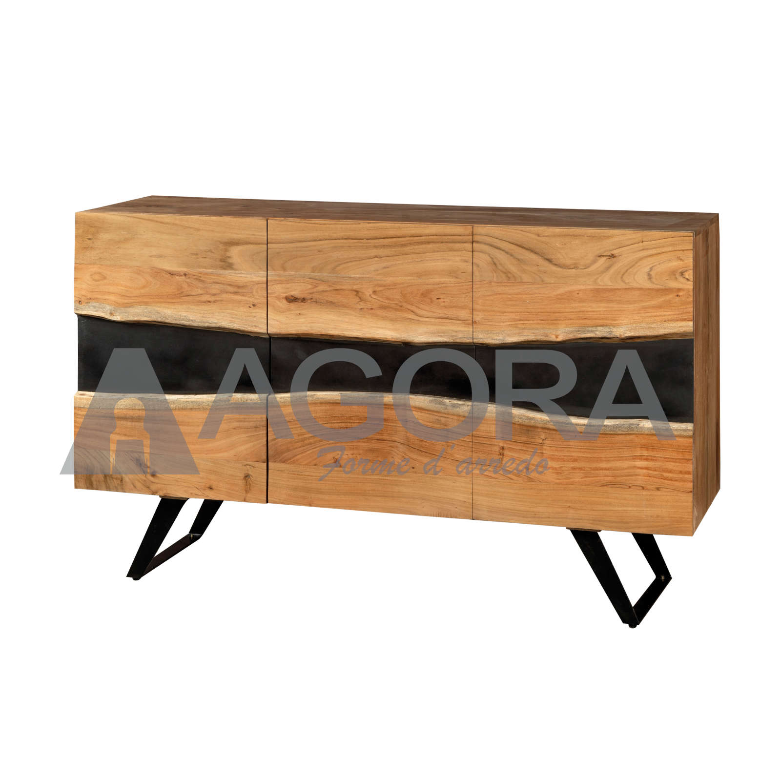 Agorà Credenza Halley 3 Ante - Nuovo Ambiente Arredamenti